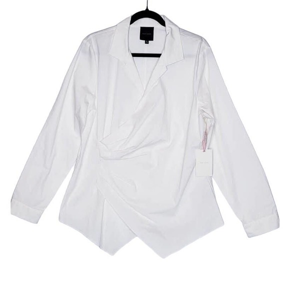 Alex Marie | Tops | Alex Marie Winifred Blouse Ivory White Stretch ...